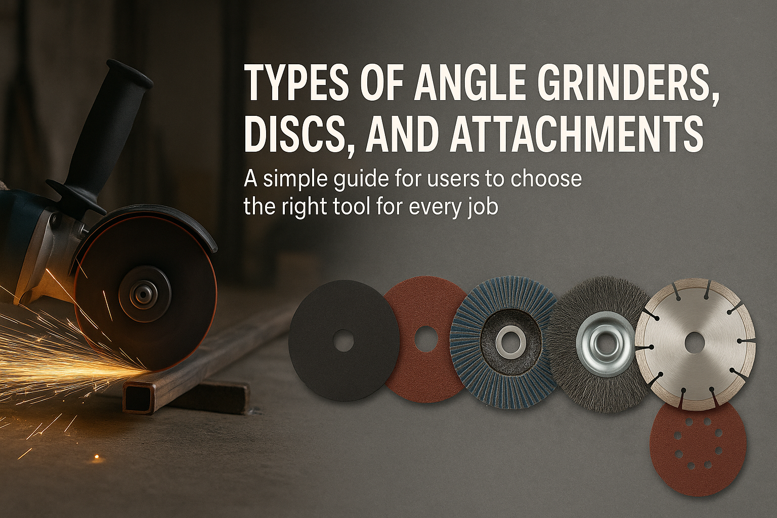 Types of Angle Grinders, Discs, and Attachments: Complete Guide – Yuri ...