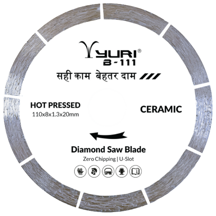 Yuri B-111 Ceramic Diamond Saw Blade - Precision Tile & Ceramic Cutting ...